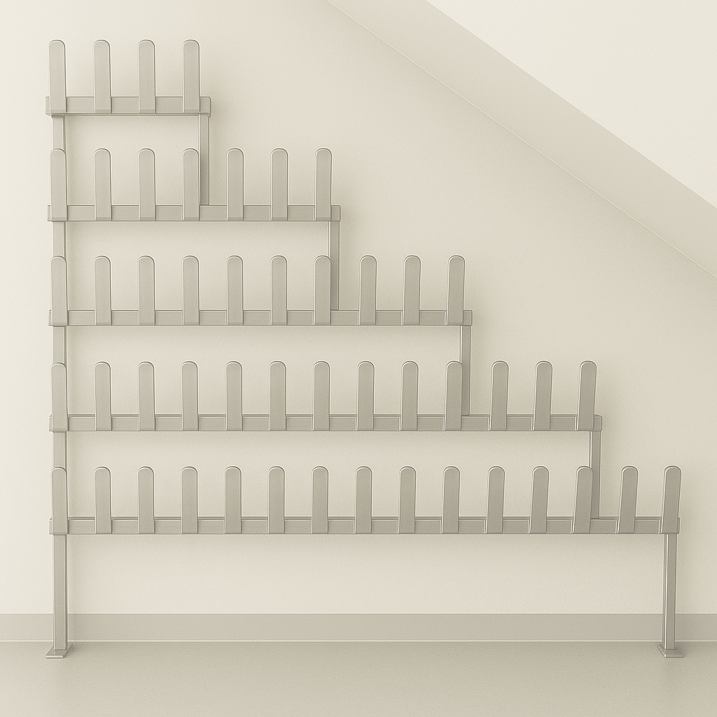 Stainless Steel Shoe Rack Solutions for Tight, Hygienic Spaces - NKP-Isotec